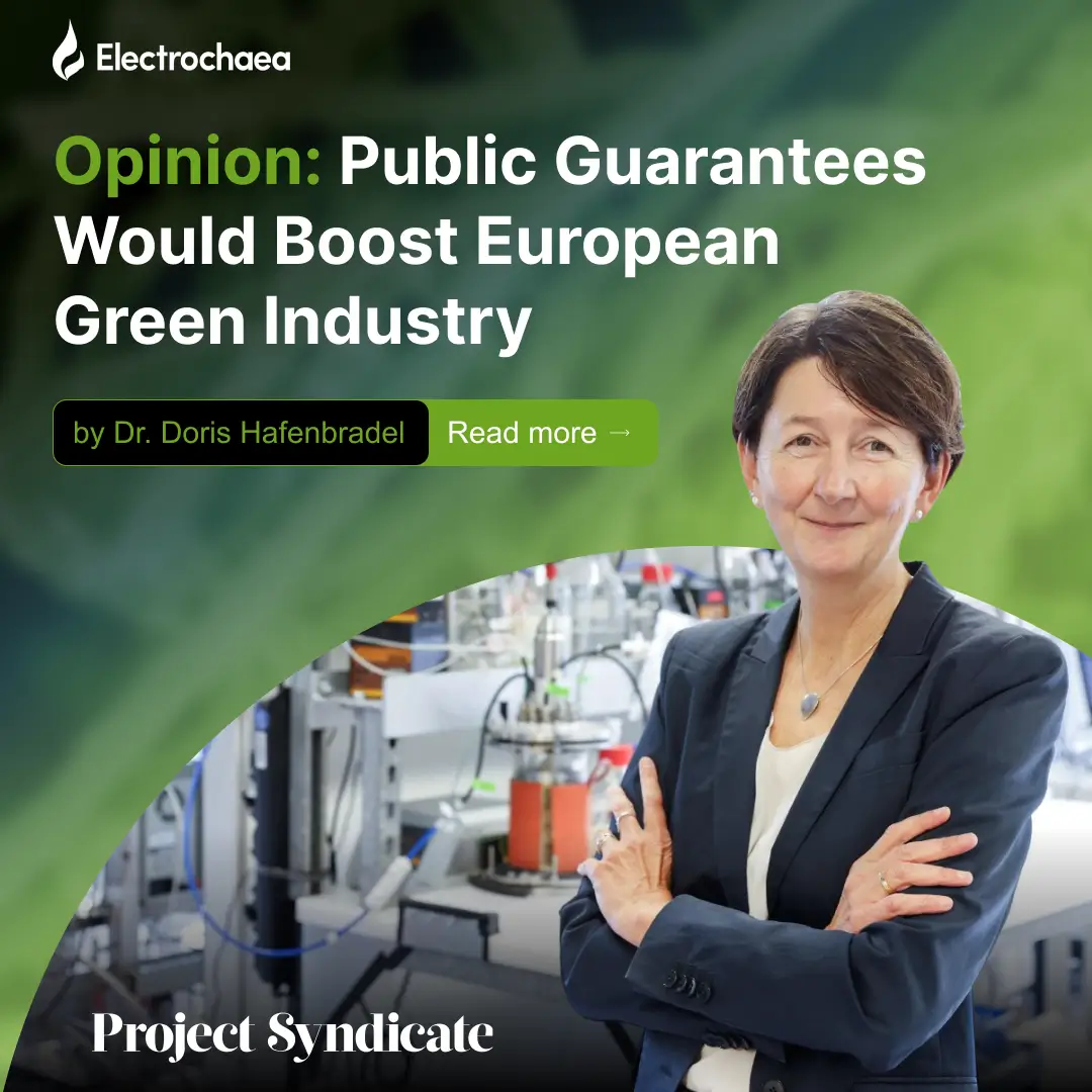 Project Syndicate Op-Ed: Public Guarantees Would Boost European Green Industry - Electrochaea GmbH
